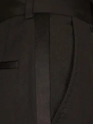 Dolce & Gabbana Tuxedo Virgin Wool And Silk Trousers