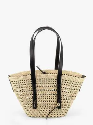 Loewe Paula's Ibiza -braid Raffia And Leather Shoulder Bag - Beige