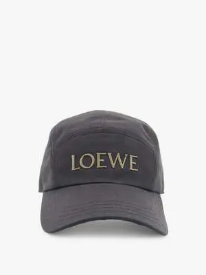 Loewe Paula's Ibiza -cotton Camp Hat - Black