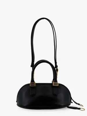 Balenciaga Bowling Bolero Leather Handbag - Black