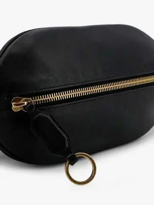 Balenciaga Bowling Bolero Leather Handbag - Black
