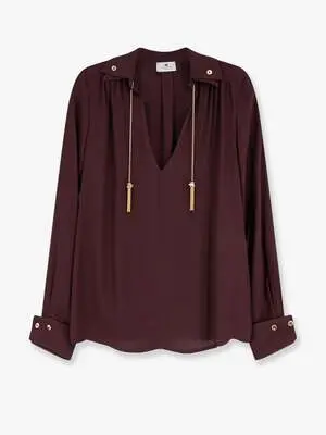 Elisabetta Franchi Viscose Shirt - Brown