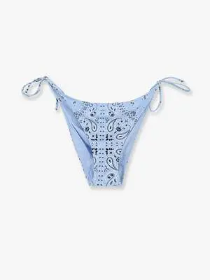 MC2 SAINT BARTH Virgo Bikini Bottoms With Paisley Print - Blue