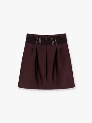 Elisabetta Franchi Satin Mini Skirt