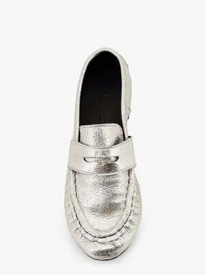 SEMELLE Laminated Leather Loafers