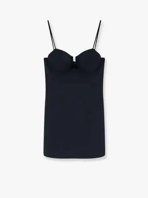 Givenchy Cutaway Satin Mini Dress