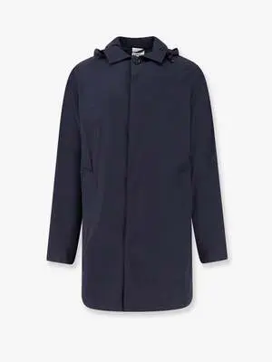Aspesi Stadio Hooded Waterproof Jacket - Blue