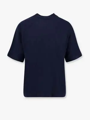 HEVO Ripalta T-shirt In Linen And Viscose Blend - Blue