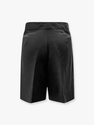 HEVO Torre Lapillo Modal Blend Bermuda Shorts - Black