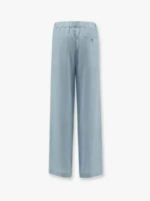 SEMICOUTURE Cotton And Silk Trousers