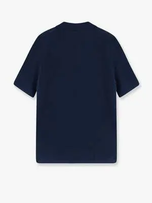 Alpha Studio Linen And Cotton Blend Polo Shirt