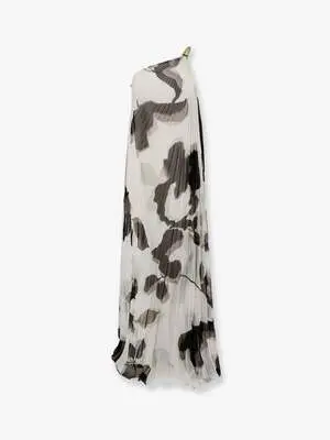 Max Mara Mxefuggito Pleated Long Dress