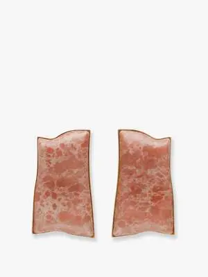 Cult Gaia Alaya Stone-effect Resin Earrings