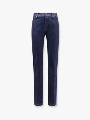 Kiton Cotton Blend Jeans - Blue