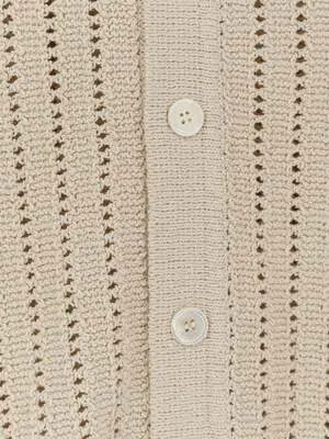 DUNST Openwork Cotton Cardigan