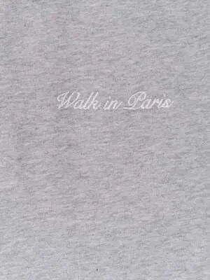 WALK IN PARIS Timeless Sweatshirt With Front Embroidered Logo