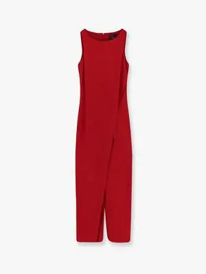 Max Mara Mxebello Viscose Jumpsuit - Red