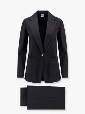 Aspesi Stretch Cotton Suit - Black