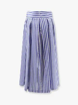LAVI Iris Striped Cotton Skirt