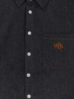 WALK IN PARIS Raw Denim Shirt - Blue