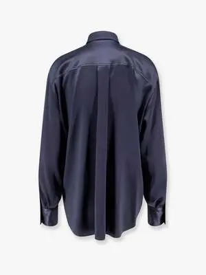 Brunello Cucinelli Silk Shirt With Monili Detail