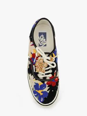 VANS Lx Authentic 44 Sneakers With Macramé Floral Detail