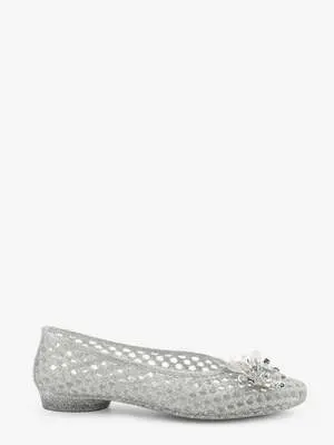 HEAVENLY JELLY Glitter Pvc Ballerinas - Silver