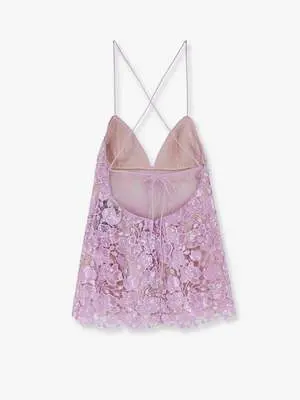 Retrofete Kamala Sequined V-neck Mini Dress