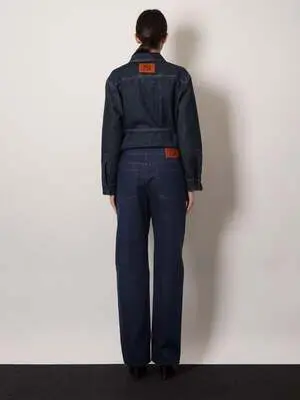 Fendi Denim Jeans With Ff Detail On The Bottom