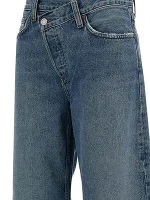 AGOLDE Regenerative Cotton Jeans With Distressed Profiles