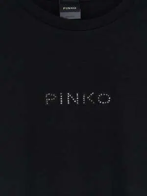 Pinko Cotton T-shirt With Front Lettering Logo