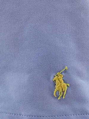 Polo Ralph Lauren Nylon Swim Trunks With Embroidered Logo - Blue