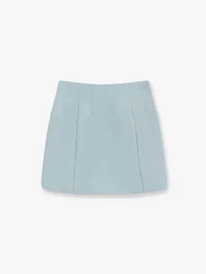Retrofete Asta Satin Skirt - Blue