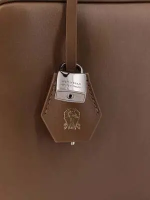 Brunello Cucinelli Boston Explorer Leather Crossbody Bag