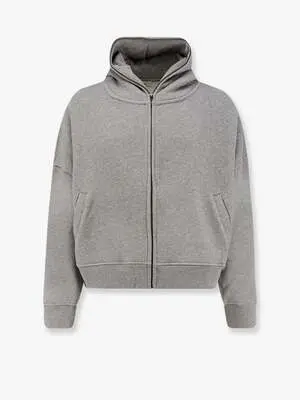 ENTIRE STUDIOS Eternal Zip Cottton Sweatshirt - Grey