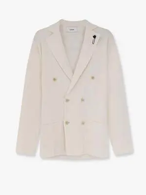 LARDINI Knitted Blazer - White