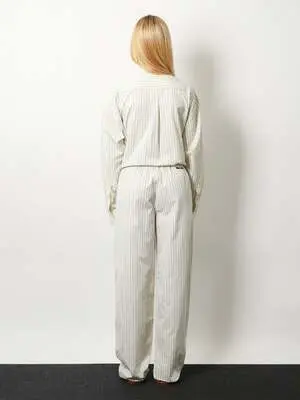 Miu Miu Striped Cotton Pajama Pants