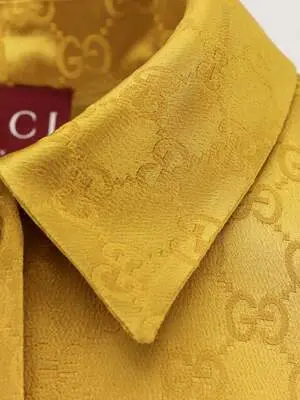 Gucci Gg Satin Chemisier Dress