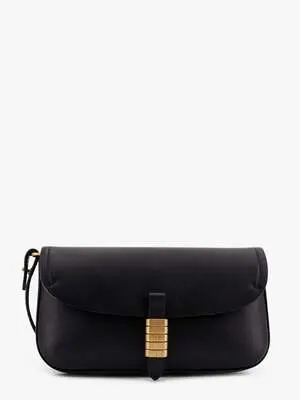 Pinko Saddle Flat Leather Crossbody Bag