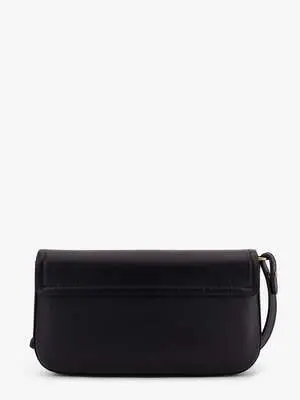 Pinko Saddle Flat Leather Crossbody Bag