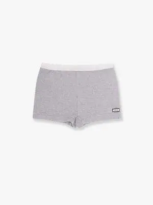 ENTIRE STUDIOS Cotton Blend Shorts - Grey