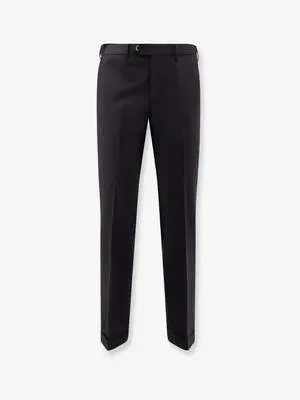 PT TORINO Master Fit Stretch Virgin Wool Trousers - Black
