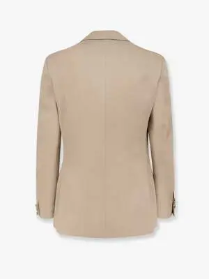 LARDINI Single-breasted Viscose And Silk Blazer