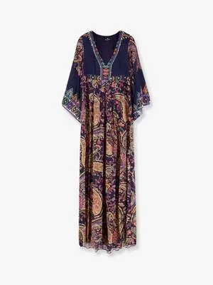 Etro Viscose Long Dress - Multicolor