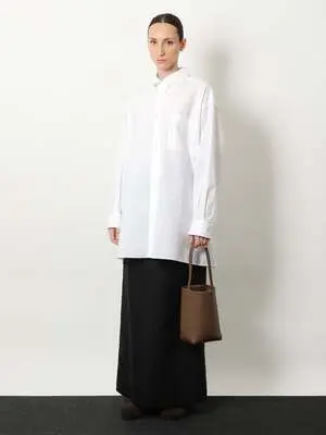 THE ROW Saul Cotton And Silk Long Skirt