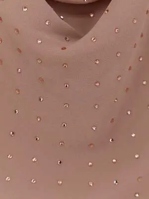 Pinko Farro Long Dress With Rhinestones - Pink