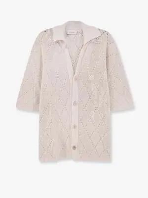 LANEUS Cotton Shirt - Beige