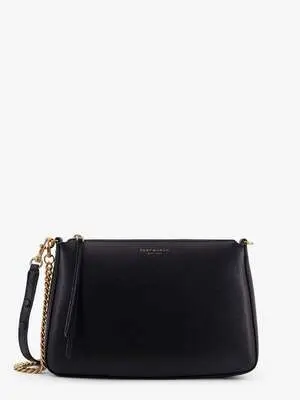 Tory Burch Perry Leather Shoulder Bag - Black