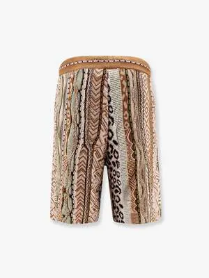 LANEUS Cotton Blend Bermuda Shorts