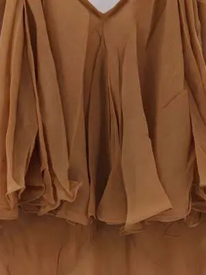 MES DEMOISELLES Long Viscose Dress With Ruffle Detail